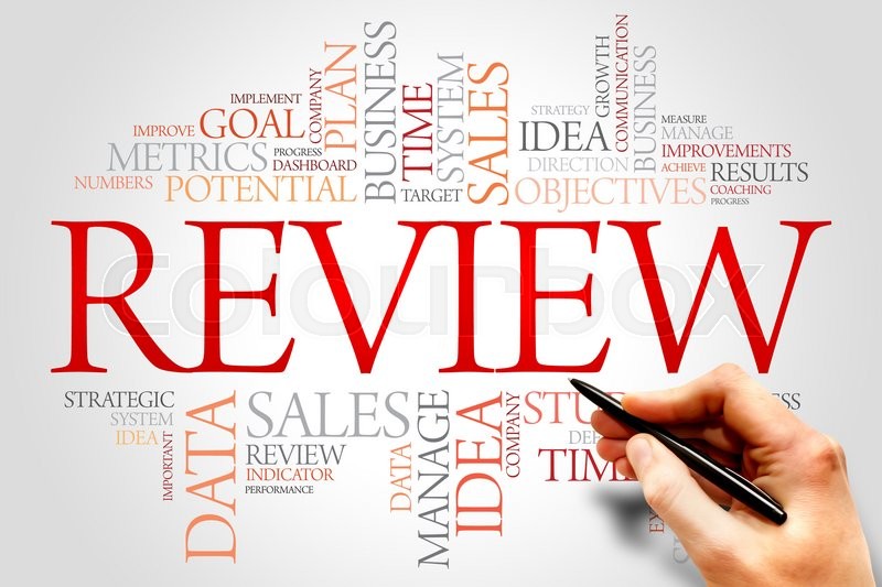 Review word cloud, business concept | Stock image | Colourbox