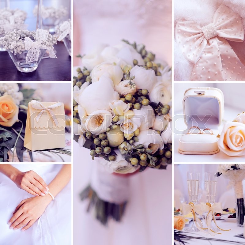 Wedding collage. | Stock image | Colourbox