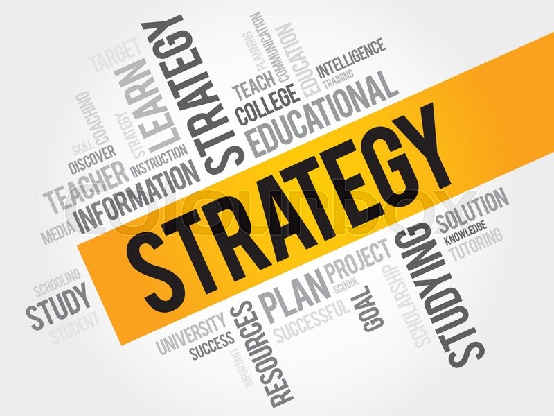 STRATEGY word cloud, education concept | Stock vector | Colourbox