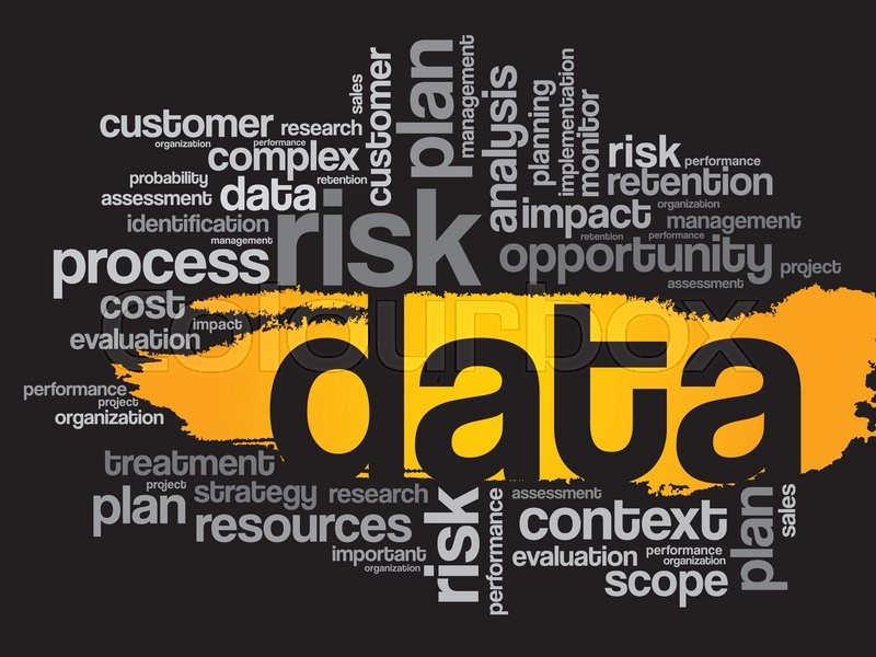 Data word cloud, business concept | Stock vector | Colourbox