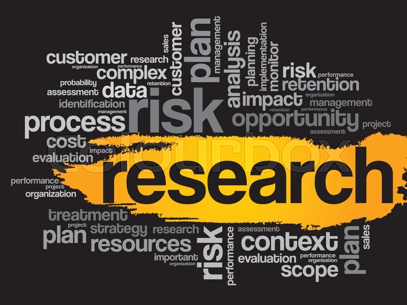 Research word cloud, business concept | Stock vector | Colourbox