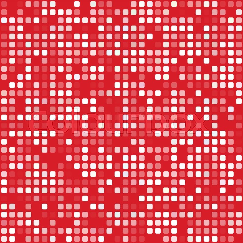 Red abstract square pixel mosaic ... | Stock vector | Colourbox