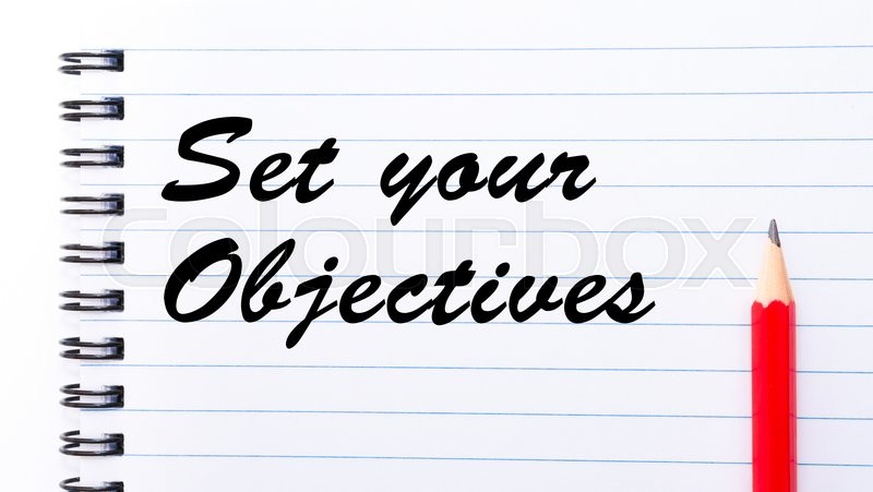 Set Your Objectives written on notebook ... | Stock image | Colourbox