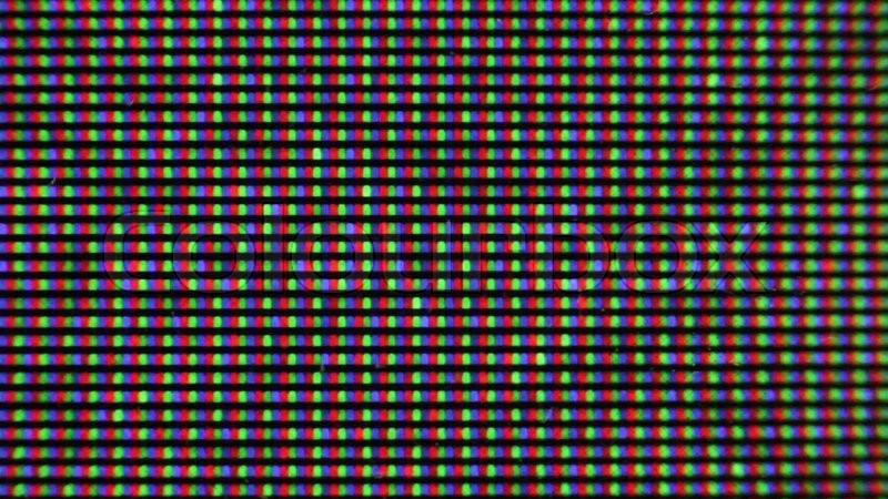 Red, green and blue subpixels of RGB ... | Stock video | Colourbox