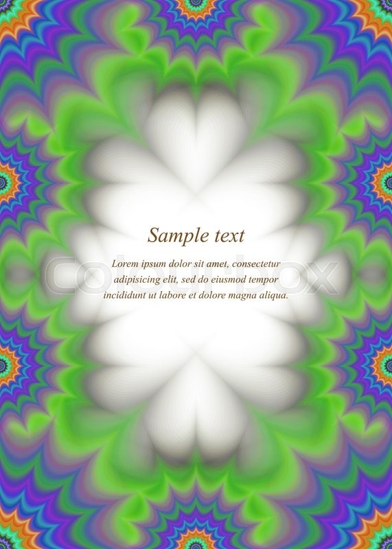 Colorful page border ornament design ... | Stock vector | Colourbox