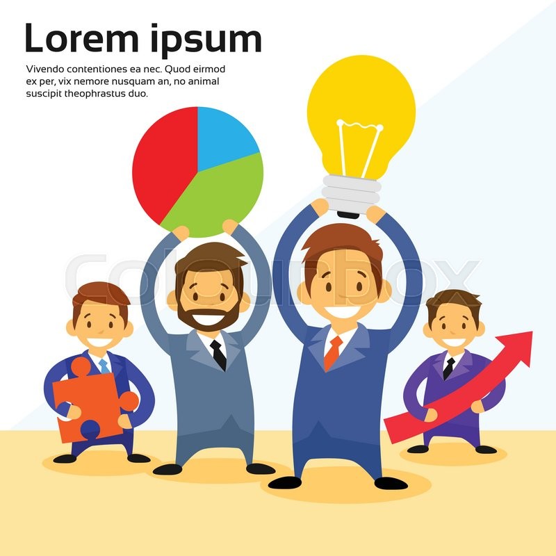 Businesspeople Cartoon Executive Team ... | Stock Vector | Colourbox