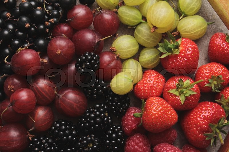 Fresh summer fruit selection | Stock image | Colourbox