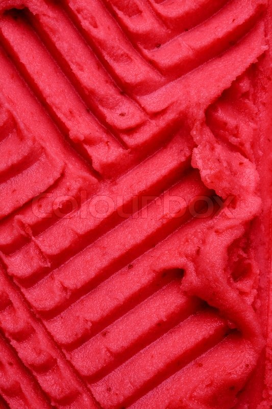 Strawberry Ice Cream Texture