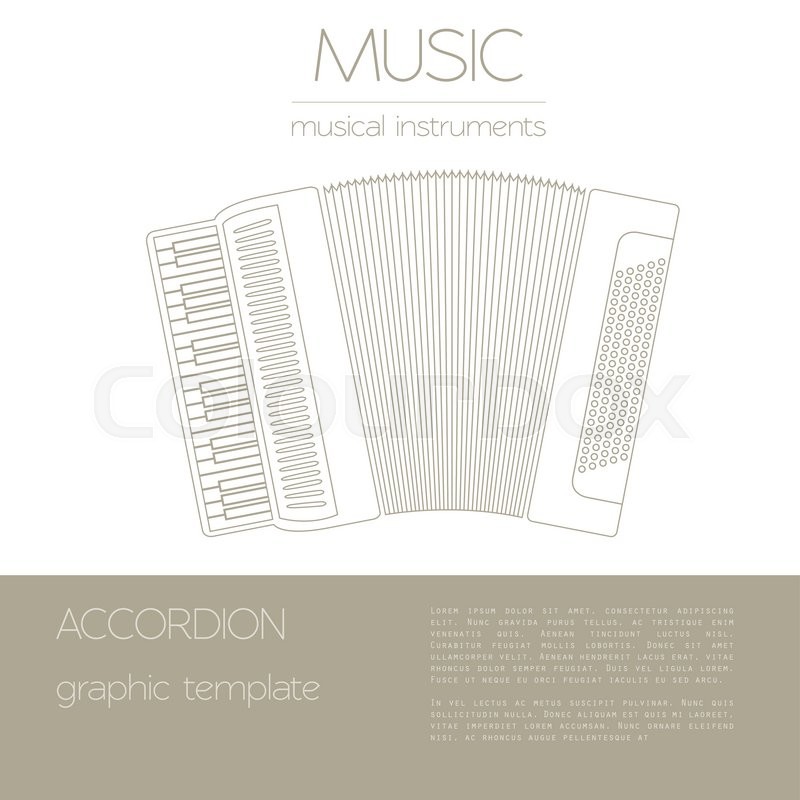 Musical instruments graphic template. ... | Stock vector | Colourbox