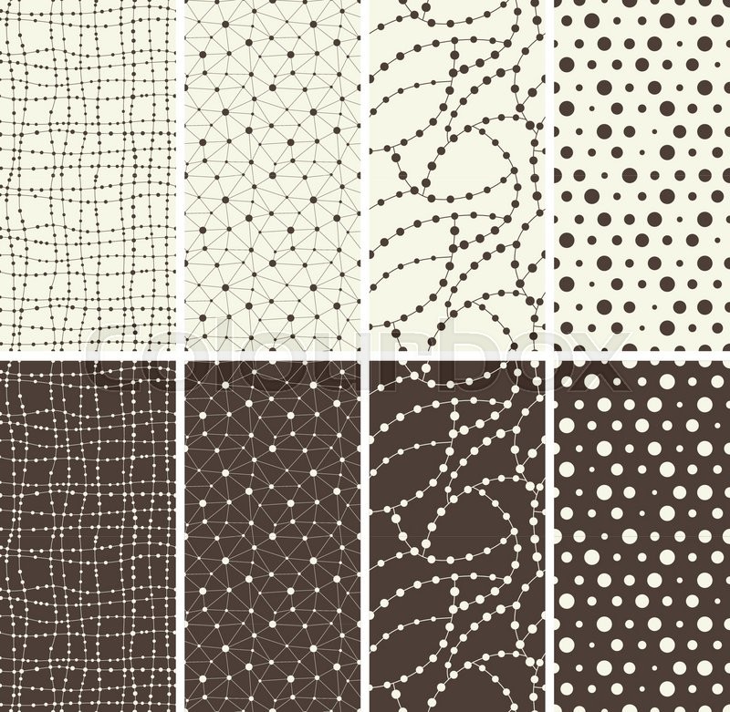 Set of different seamless patterns ... | Stock vector | Colourbox
