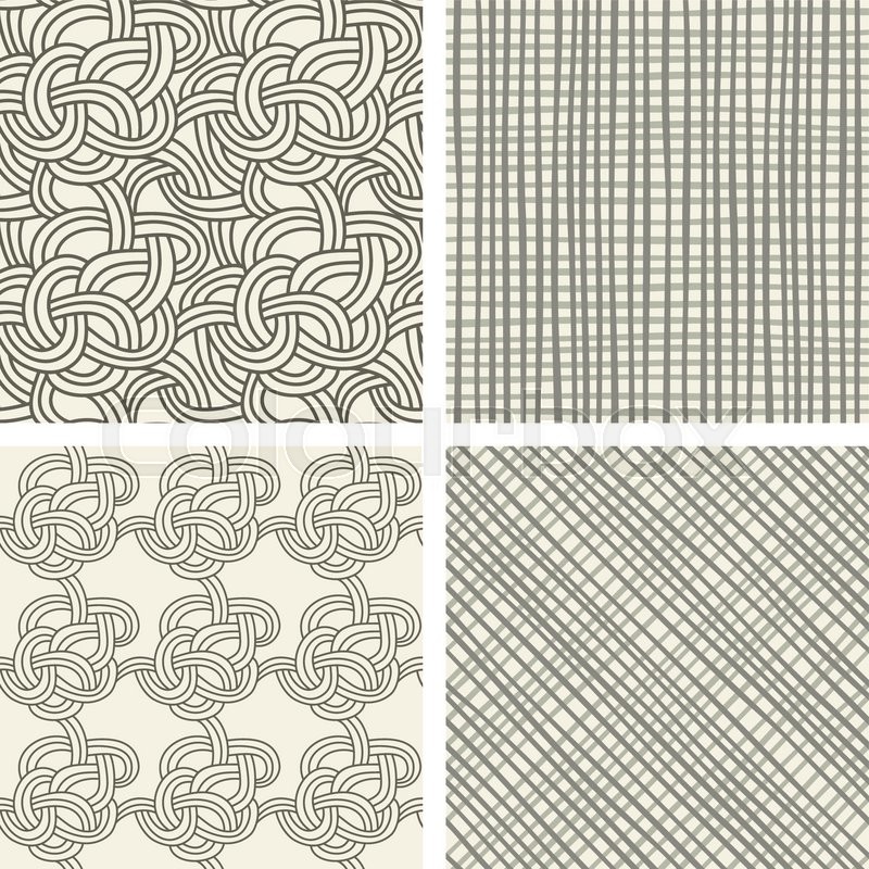 Set of different seamless patterns ... | Stock vector | Colourbox