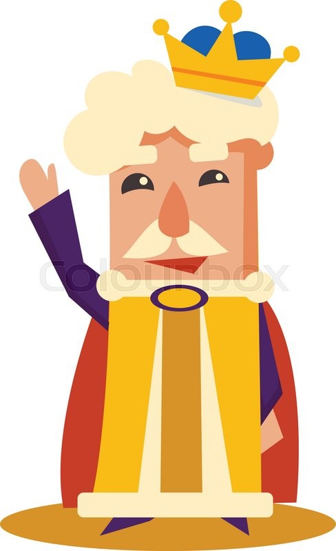 King Cartoon character, Emotion Vector ... | Stock vector | Colourbox
