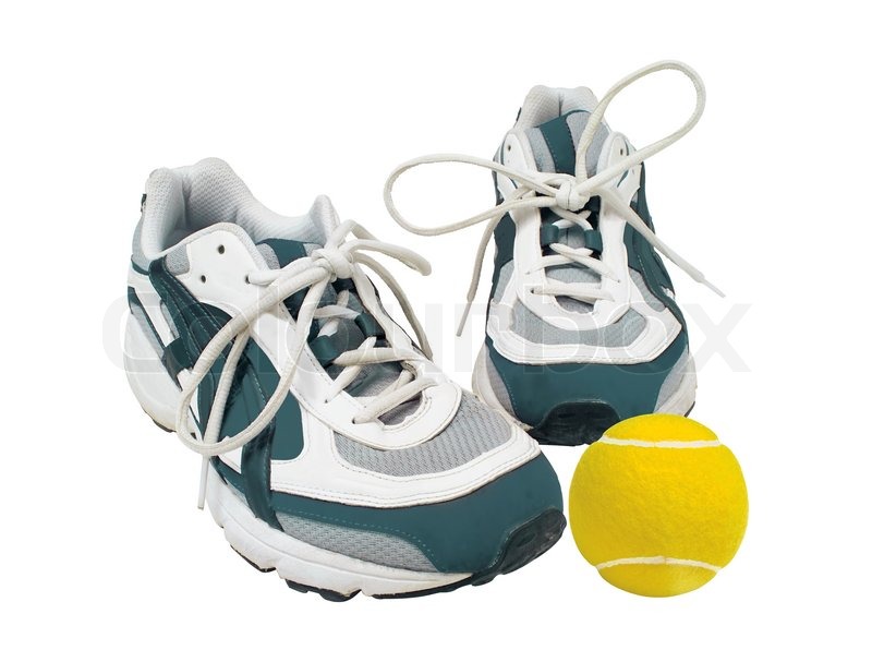 Concept with sport shoes and tennis ... | Stock image | Colourbox