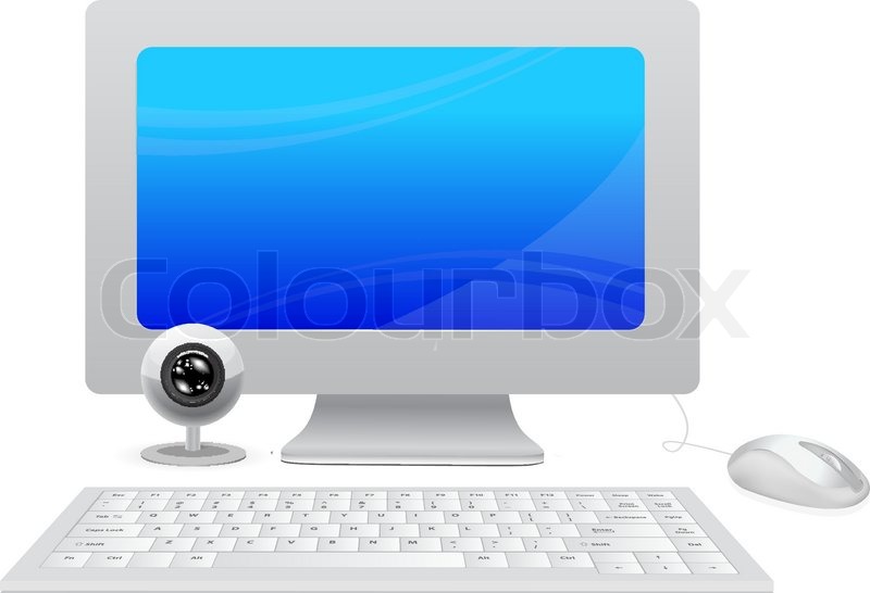 Computer Vektor-Illustration isoliert ... | Stock-Vektor | Colourbox