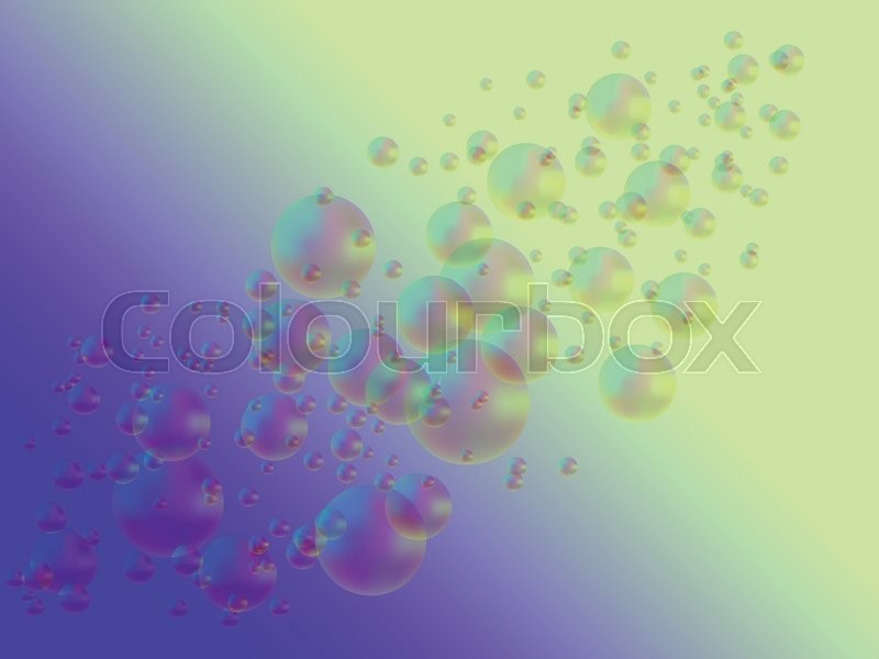 Vector illustration of bubbles on the ... | Stock vector | Colourbox
