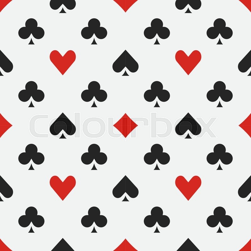 Elegant poker pattern - vector ... | Stock vector | Colourbox