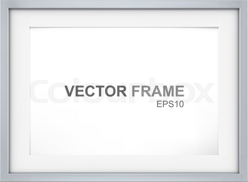 Vector Picture Frame made of steel. ... | Stock vector | Colourbox