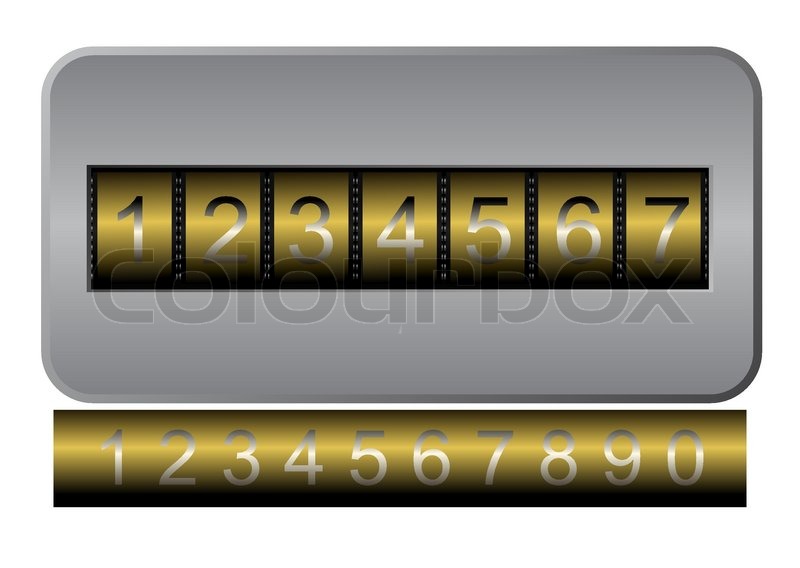 Vector web counter | Stock vector | Colourbox