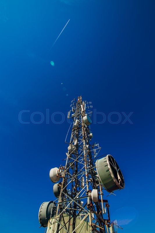 Cell tower | Stock image | Colourbox