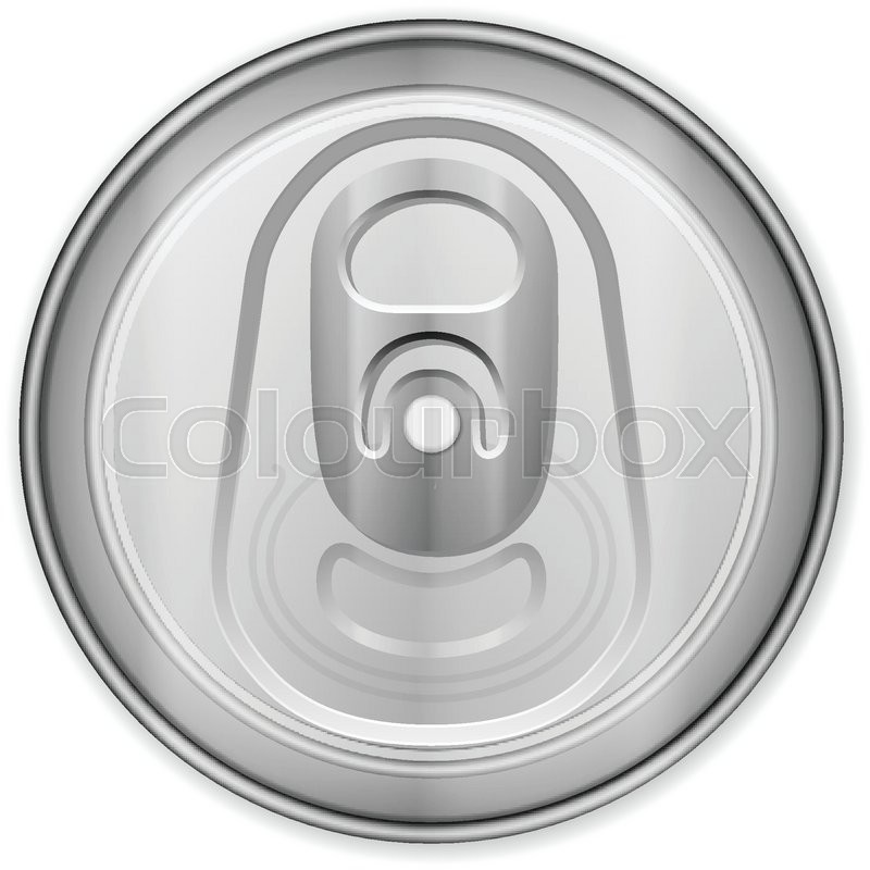 Drink can top on a white background. | Stock vector | Colourbox