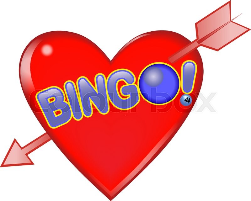 Bingo heart | Stock vector | Colourbox