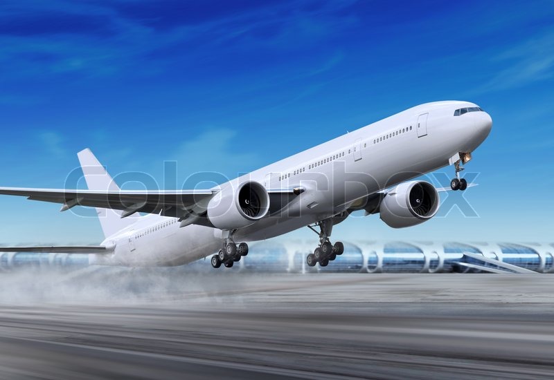 Flugzeug im Flughafen | Stock Bild | Colourbox
