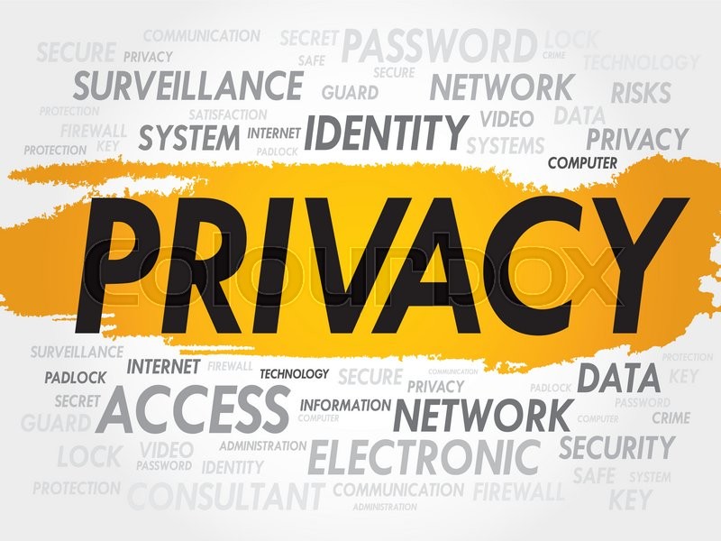 PRIVACY word cloud, business concept | Stock vector | Colourbox