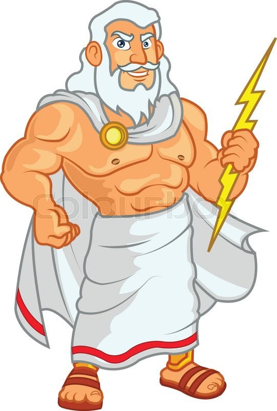 Zeus, gott, griechisch | Vektorgrafik | Colourbox