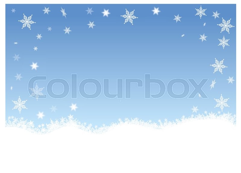 Snowy background | Stock vector | Colourbox