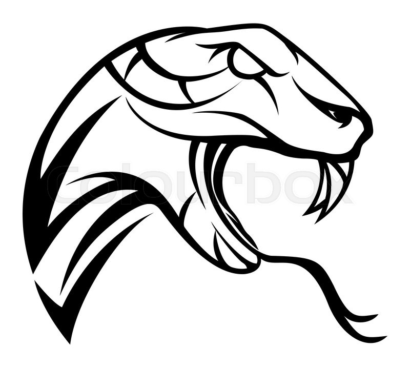 Snake symbol illustration | Stock vector | Colourbox