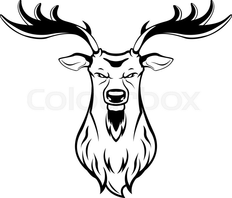 Deer hunt symbol illustration | Stock vector | Colourbox