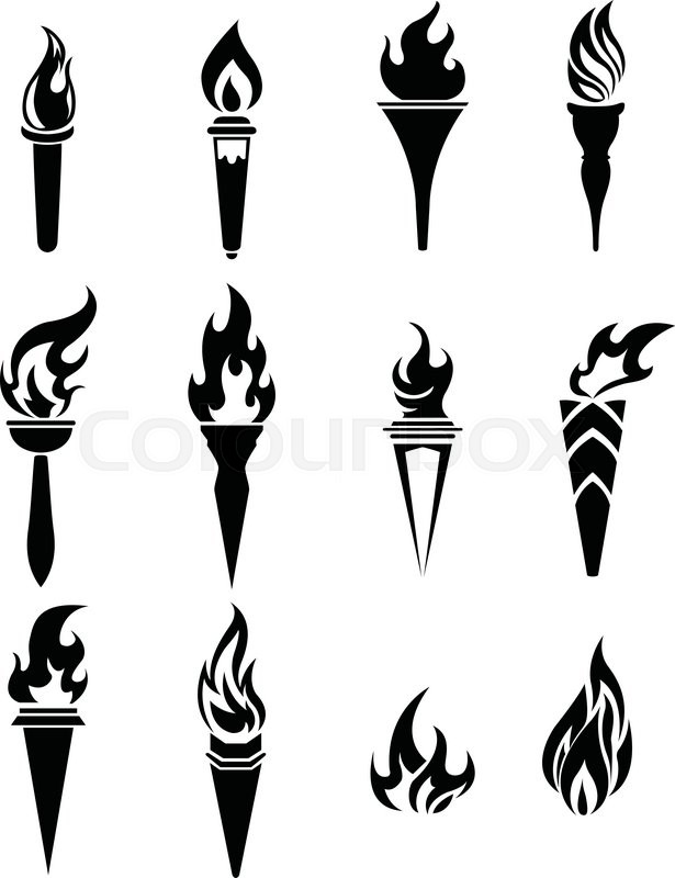 Torch symbol | Stock Vector | Colourbox