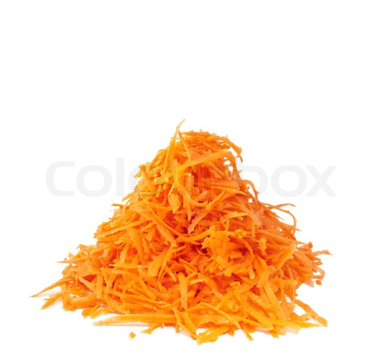 Revne gulerødder på en hvid baggrund | Stock foto | Colourbox