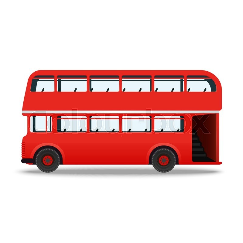 London red bus vector illustration ... | Stock vector | Colourbox