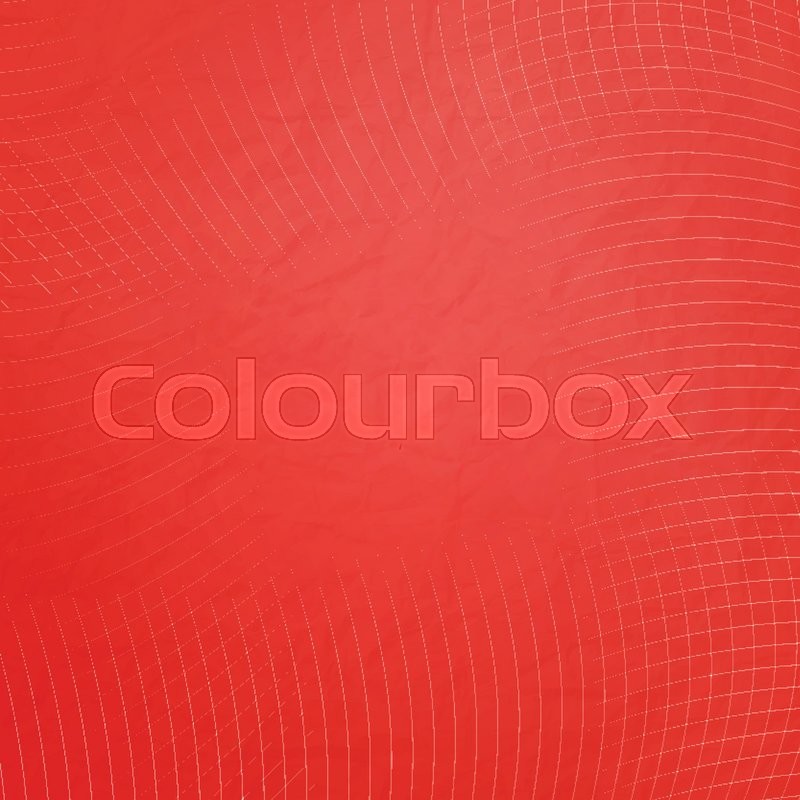 Abstract, red net pattern over paper ... | Stock vector | Colourbox