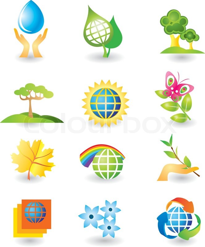 Set of nature icons for design | Stock vector | Colourbox