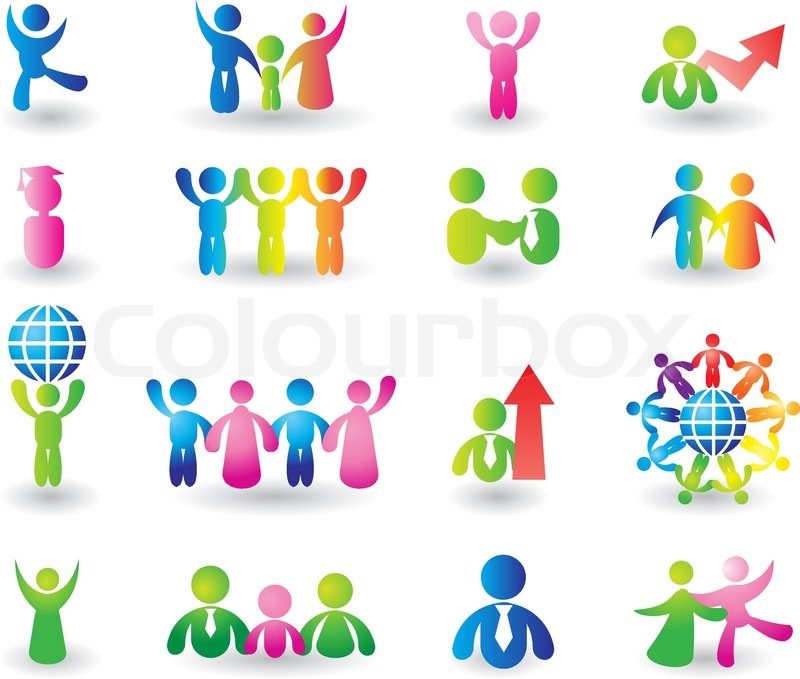 Set of people icons for design | Stock vector | Colourbox