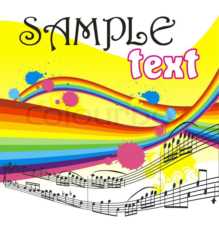 Absract bølger baggrund med noder | Stock vektor | Colourbox