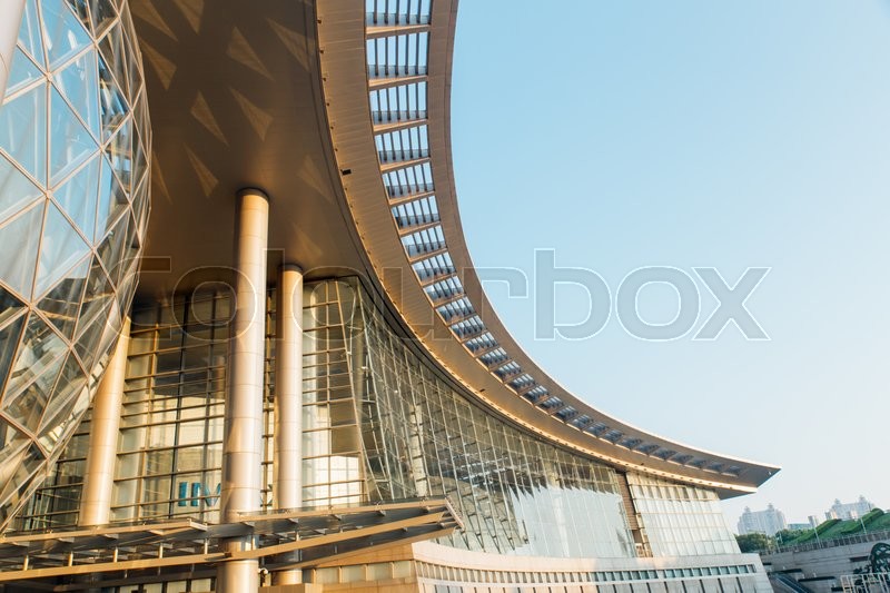 Modern High technology building. High ... | Stock image | Colourbox