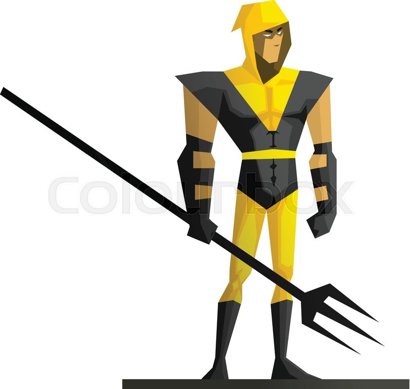 Superhero Vector illustration on white ... | Stock vector | Colourbox