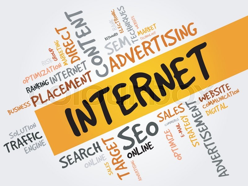 INTERNET word cloud, business concept | Stock vector | Colourbox