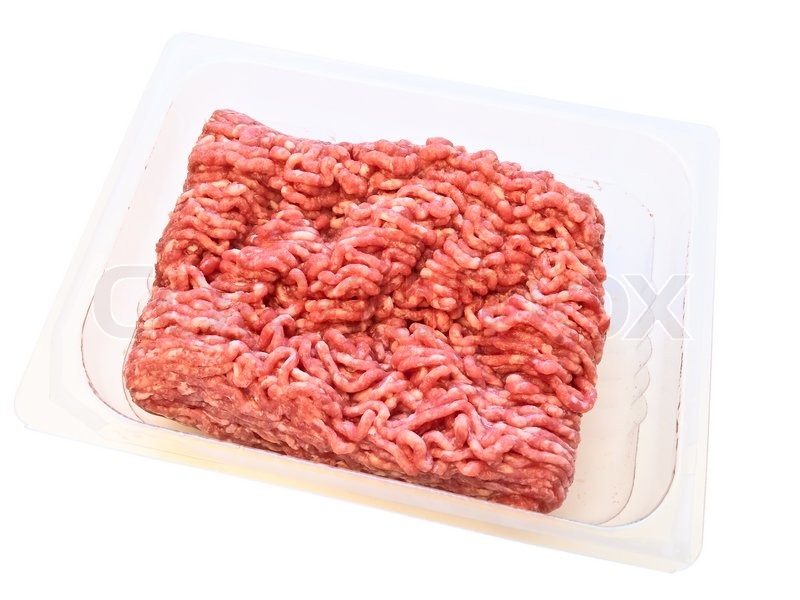 Hackfleisch vor dem weißen Hintergrund | Stock Bild | Colourbox