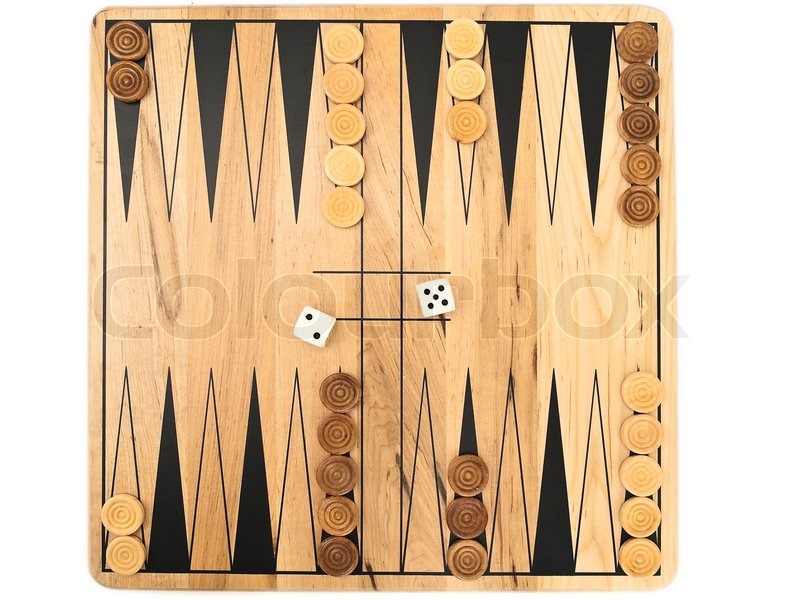 Photo of backgammon game against the ... | Stock image | Colourbox