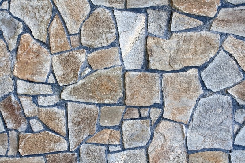 Solid stone wall background | Stock image | Colourbox