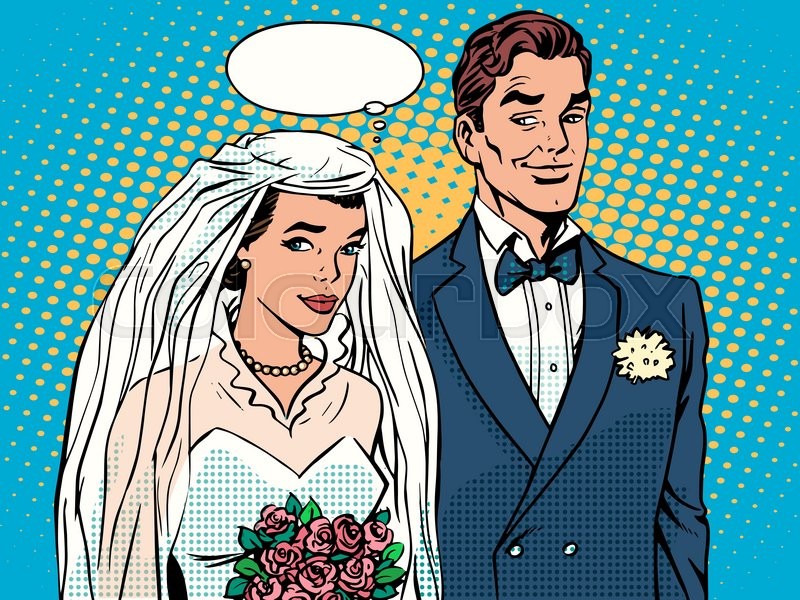 Cartton Pop Art Wedding