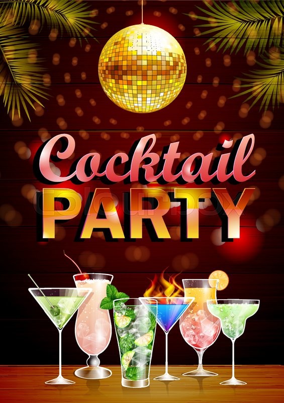 Vintage Cocktail Party Poster
