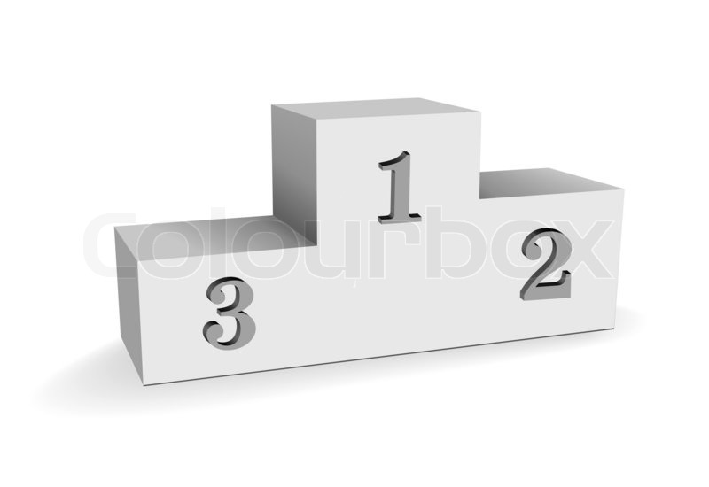 Empty sport winning pedestal or stand ... | Stock image | Colourbox