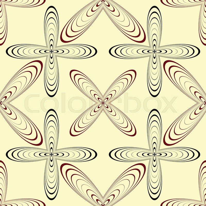 Curved abstract texture, seamless ... | Stock vector | Colourbox