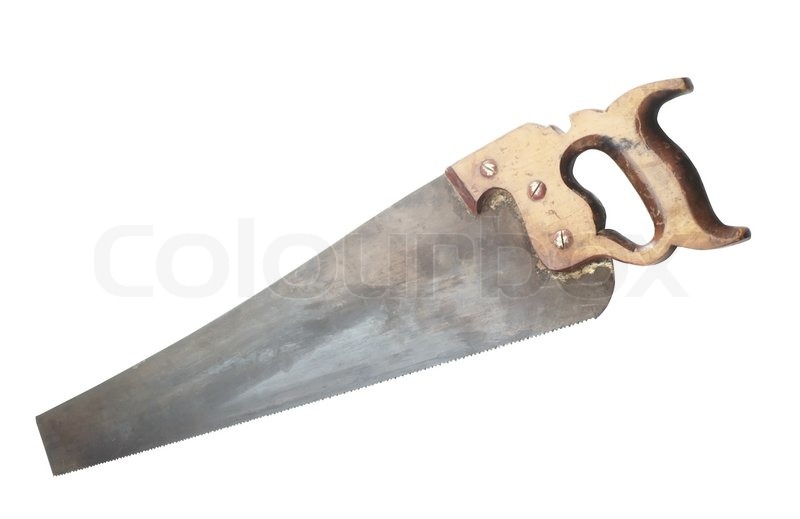 Hand saw isolated on white background | Stock image | Colourbox