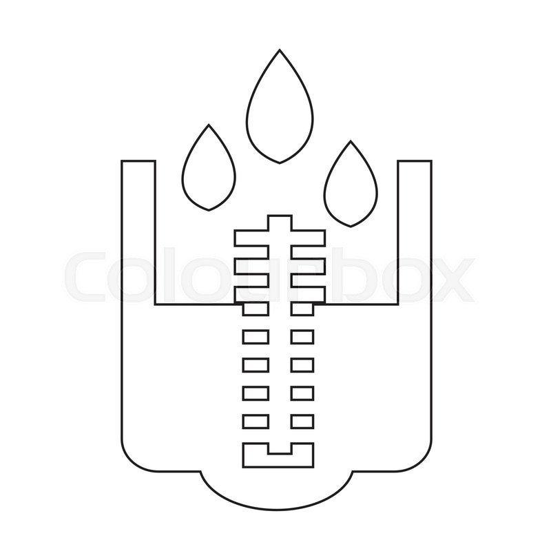 Rain meter icon Illustration design | Stock vector | Colourbox